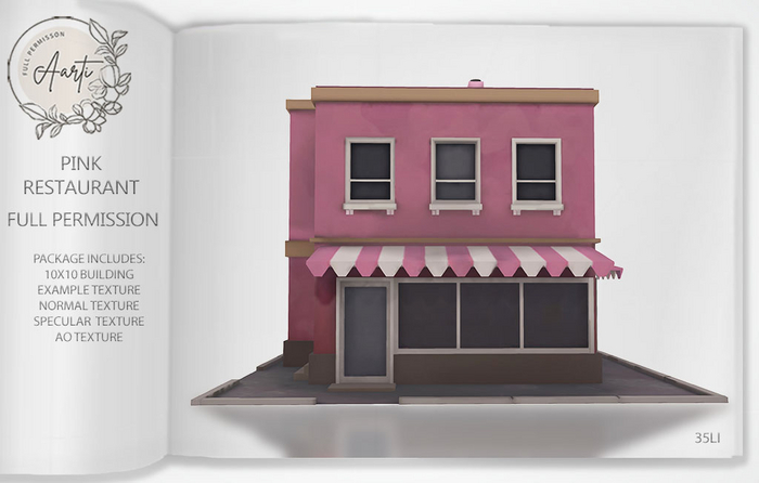 Second Life Marketplace - [A]arti FP: Pink Restaurant